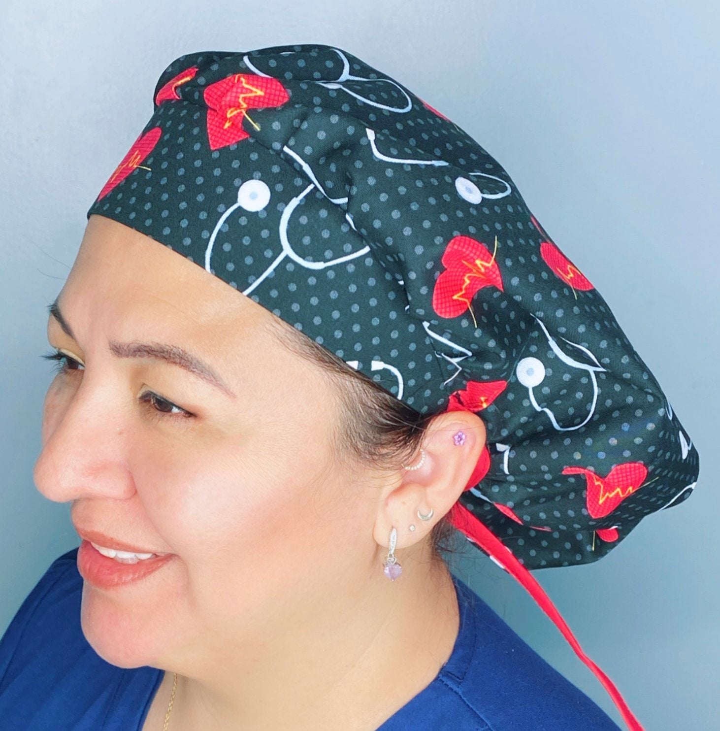 Medical Theme Bouffant Scrub Hats