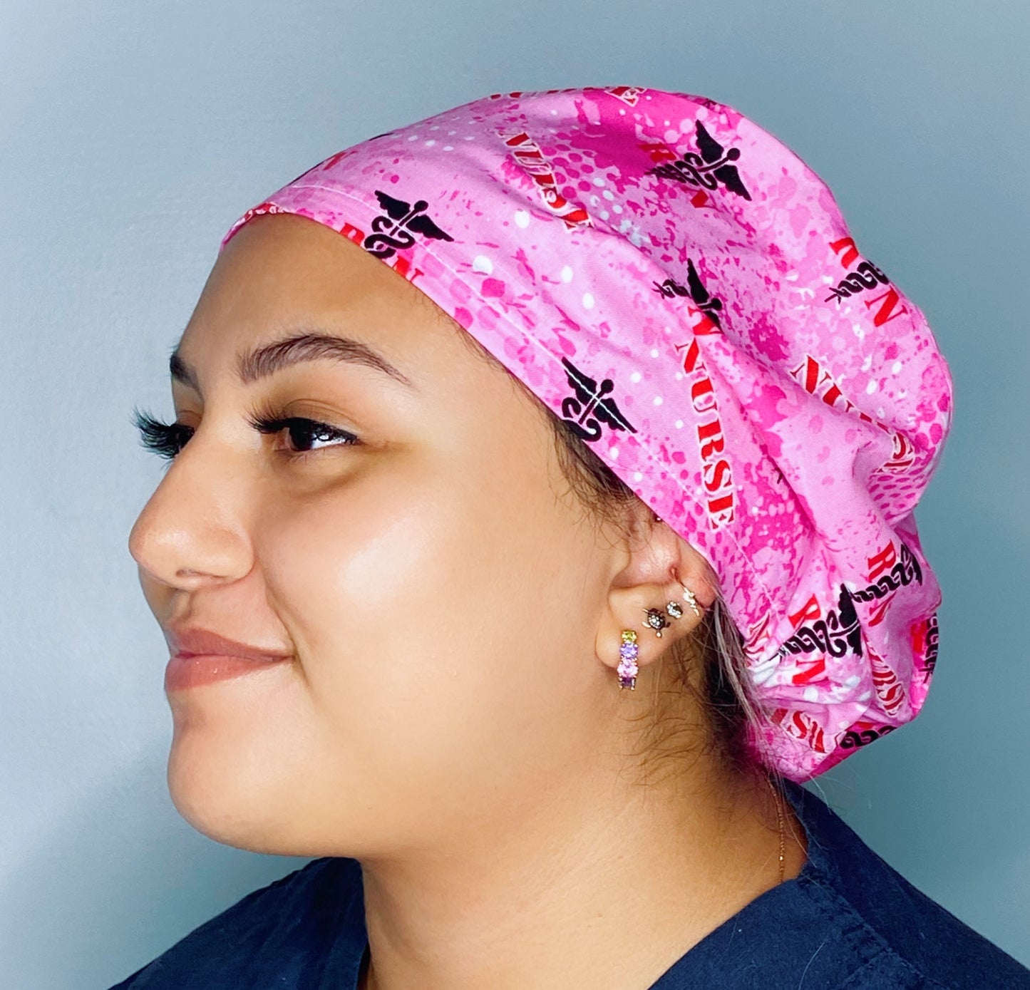 Nurse Medical Snake Caduceus Pink Design Euro – USC Creations