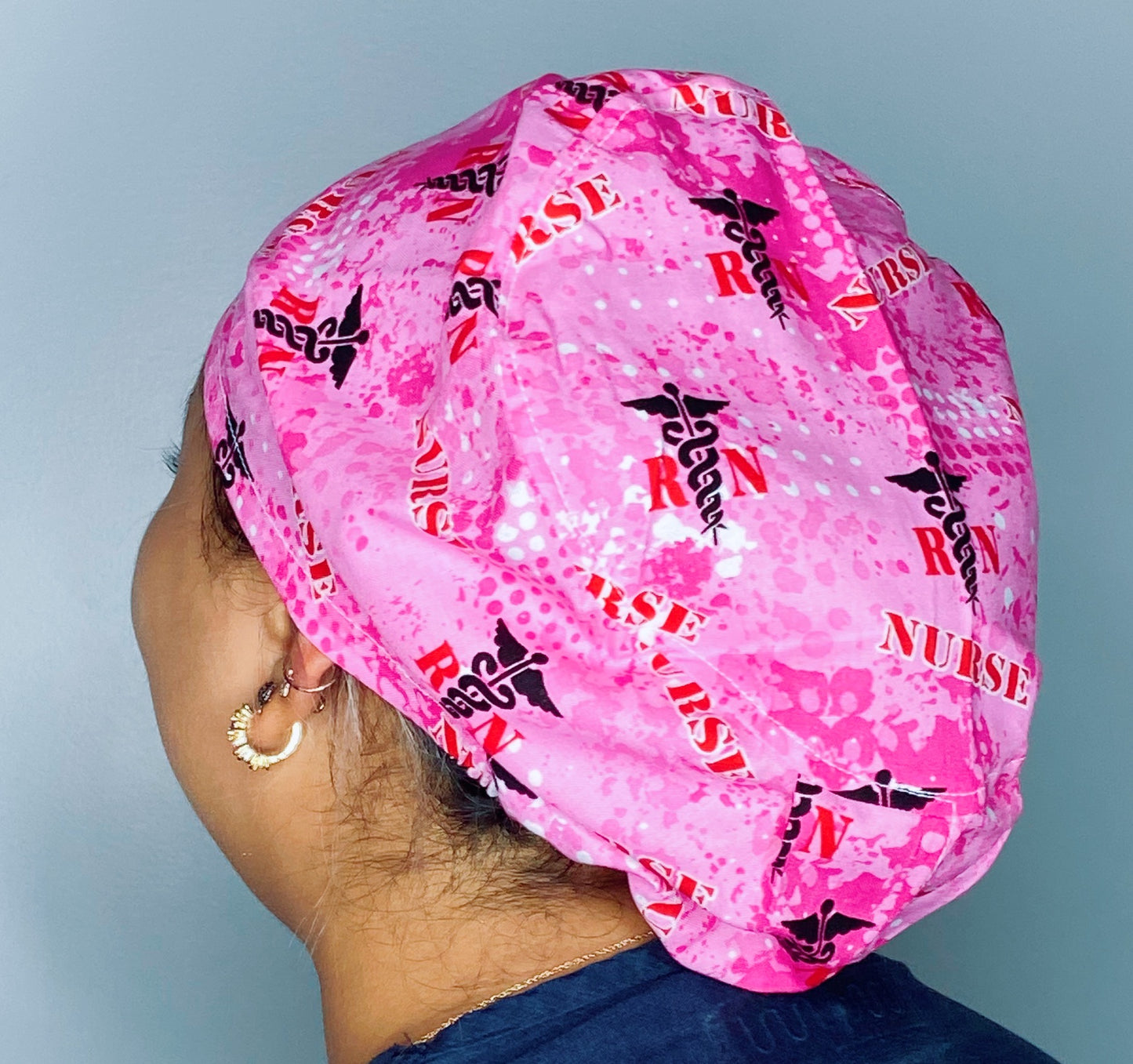 Nurse Medical Snake Caduceus Pink Design Euro – USC Creations