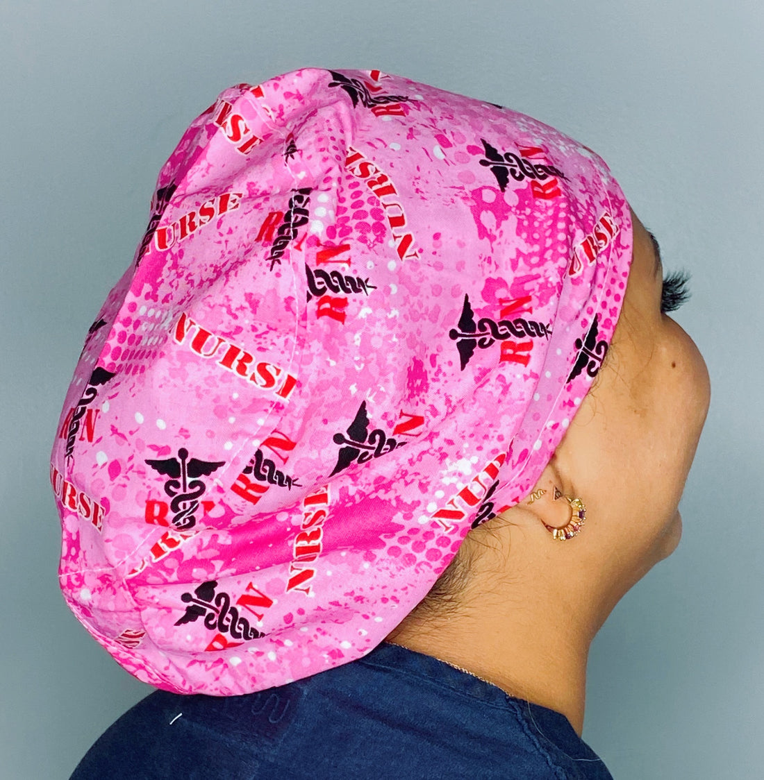 Nurse Medical Snake Caduceus Pink Design Euro – USC Creations