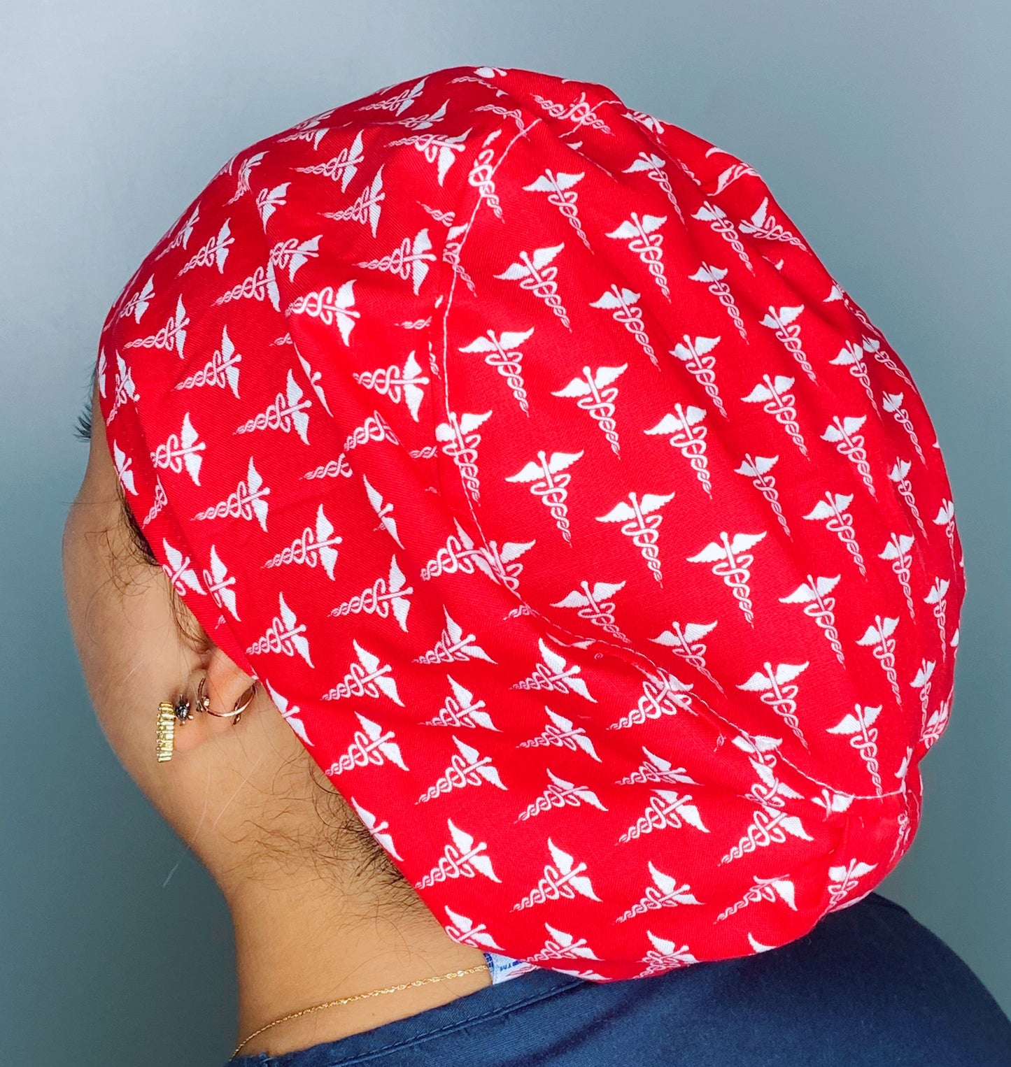 Medical Snake Symbol Caduceus on Red Medical Themed Design Euro – USC ...