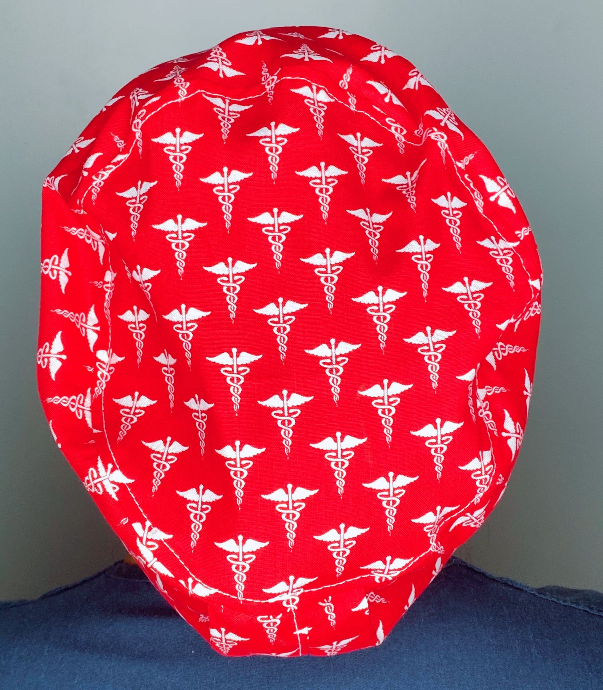 Medical Snake Symbol Caduceus on Red Medical Themed Design Euro – USC ...