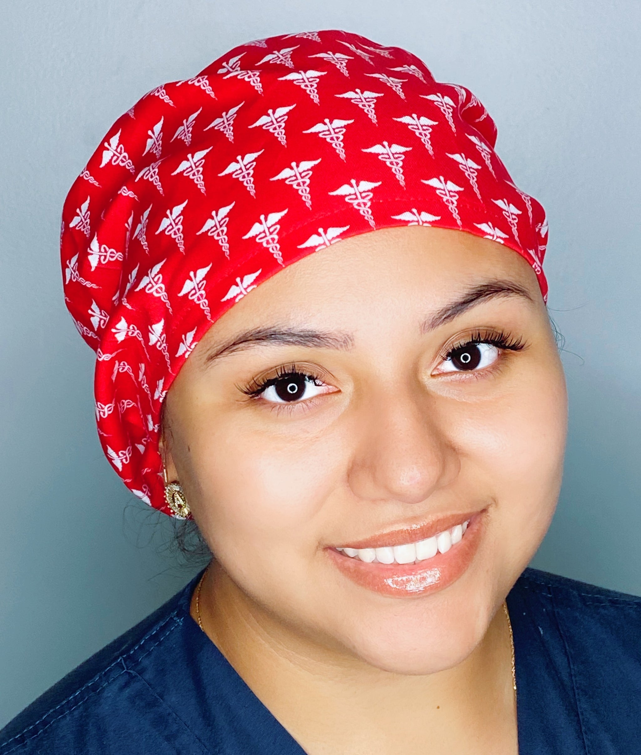 Medical Snake Symbol Caduceus on Red Medical Themed Design Euro – USC ...